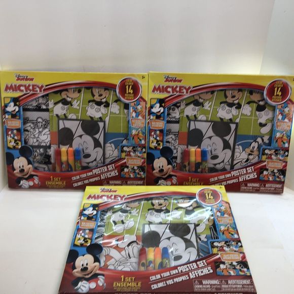 Disney | Toys | Disney Junior Mickey Mouse Clubhouse Color Poster Set 4 ...